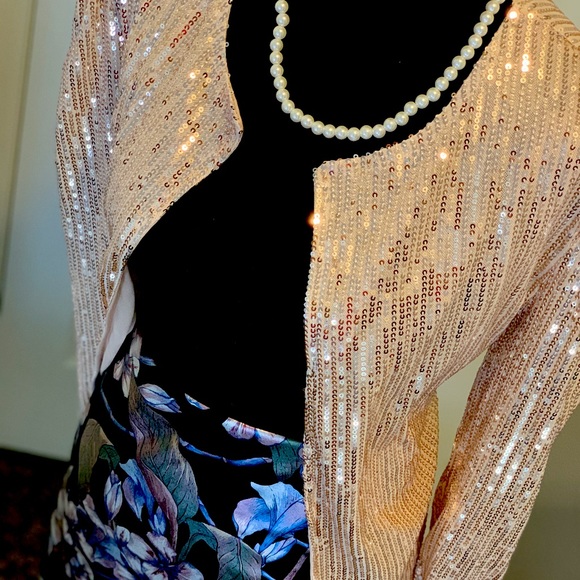 Jackets & Coats | New Lightweight Rose Gold Sequin Jacket | Poshmark